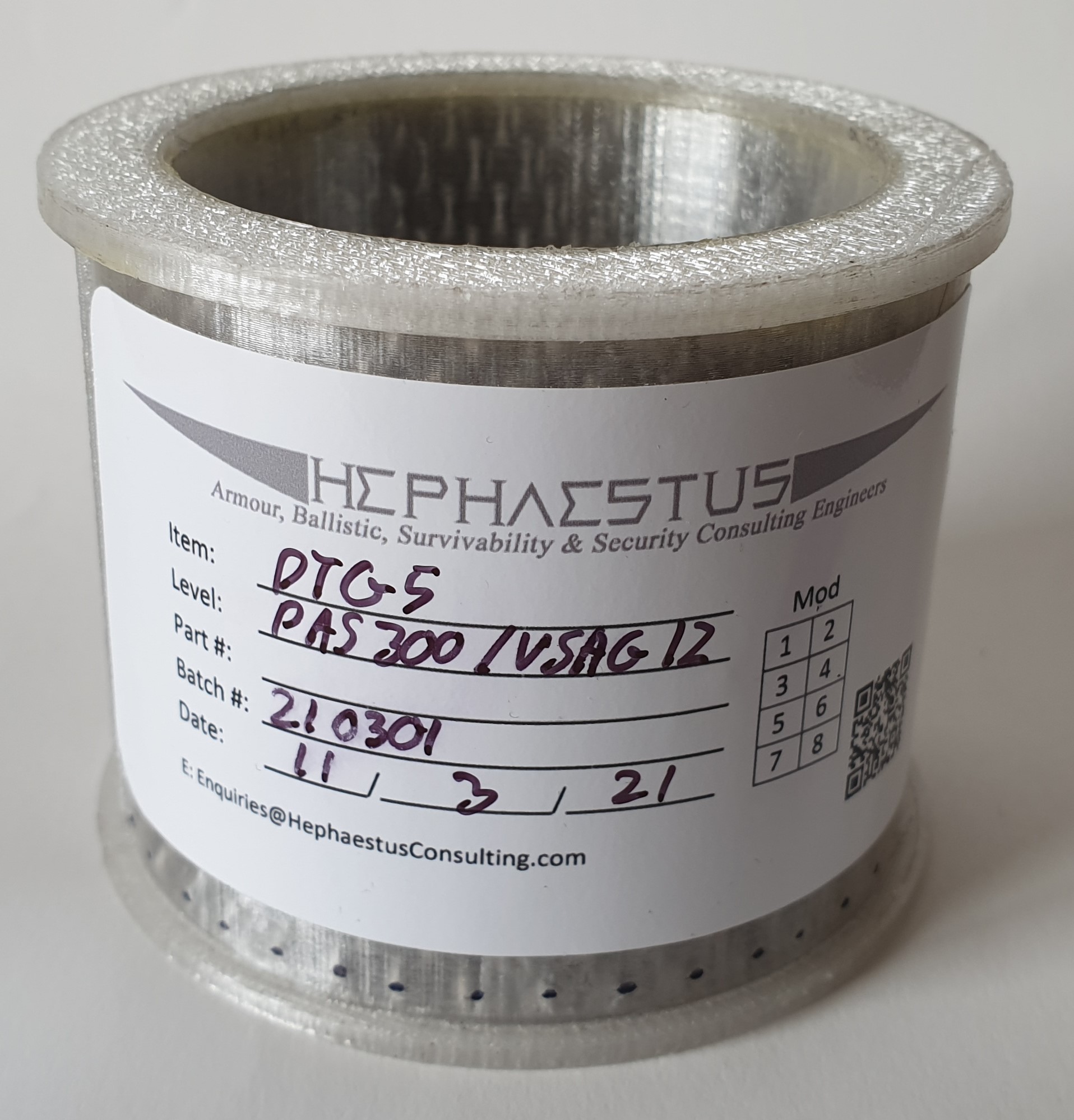 Fragment grenades for Vehicle Blast Testing - Hephaestus Consulting